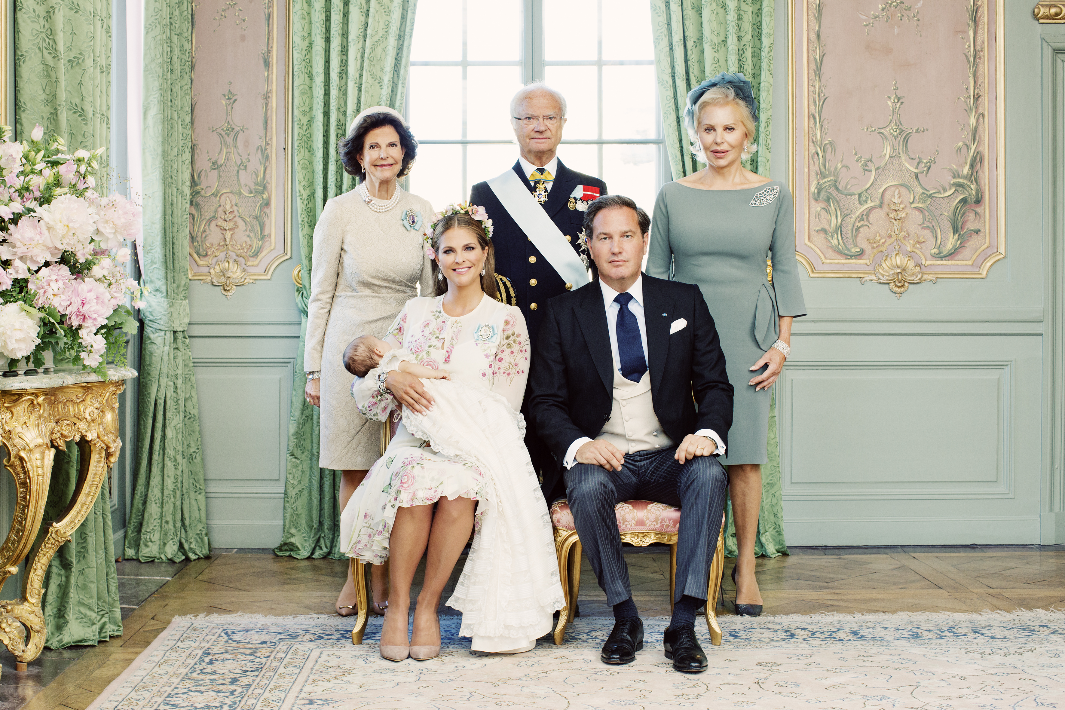 H.K.H. Prinsessan Adriennes dop, Drottningholms Slottskyrka 8 juni 2018 ...
