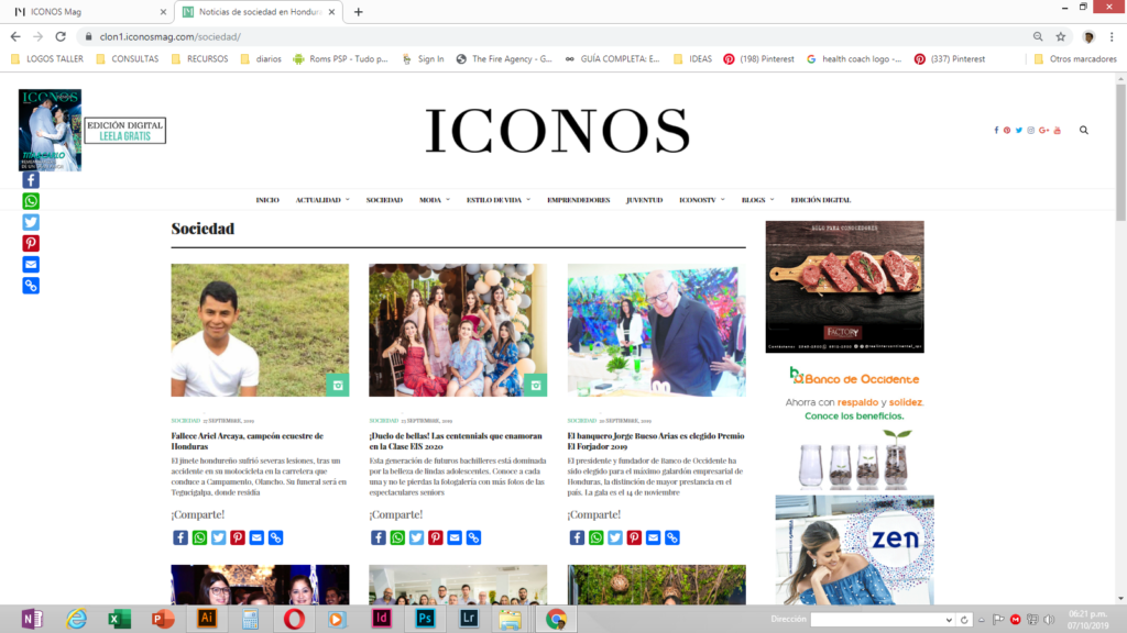 ICONOS Mag Honduras estrena sitio web más integral, orgánico y veloz
