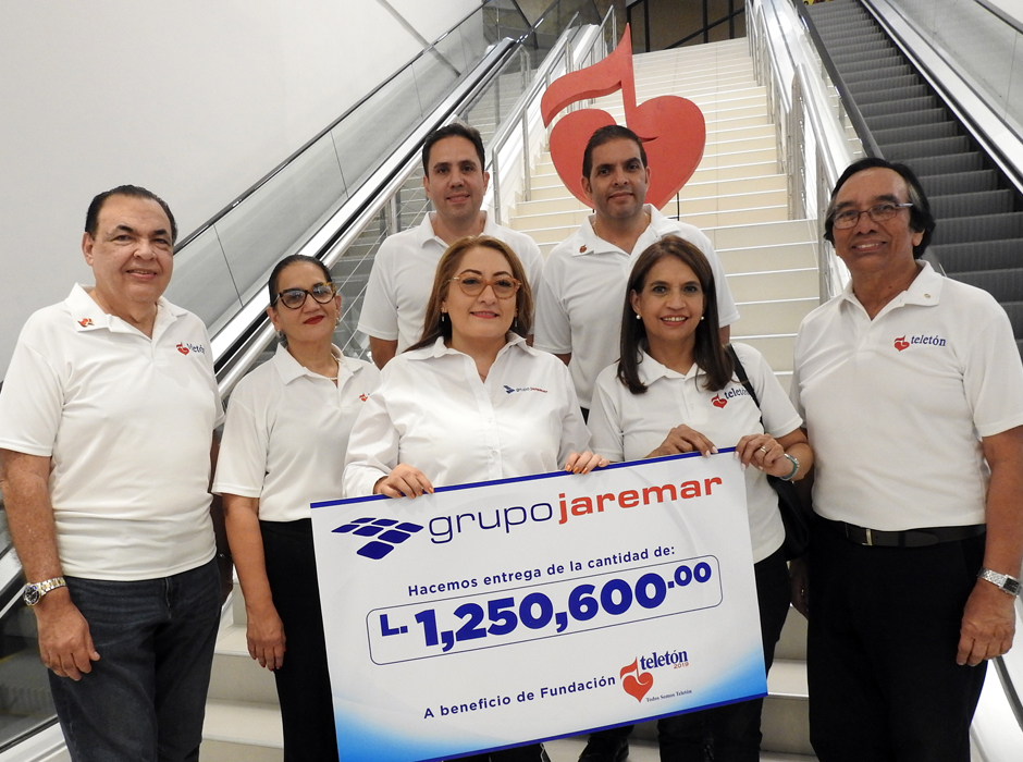 Grupo Jaremar dona más de 1 MILLÓN de lempiras a Teletón 2019