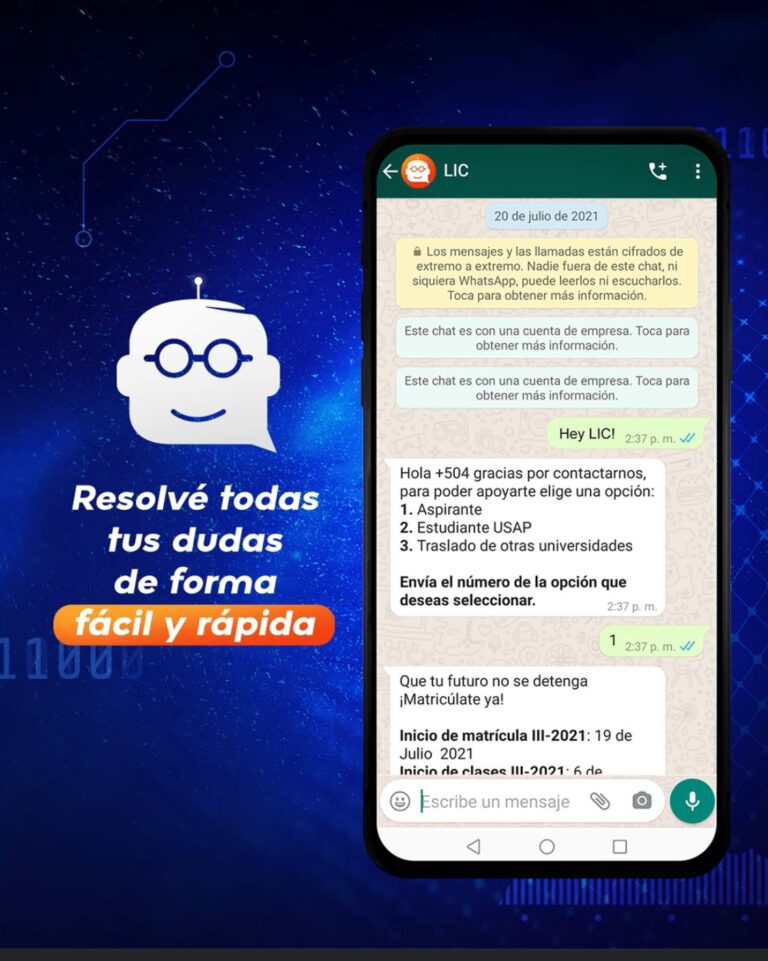 Hey Lic By USAP, el servicio de respuesta virtual de USAP Honduras