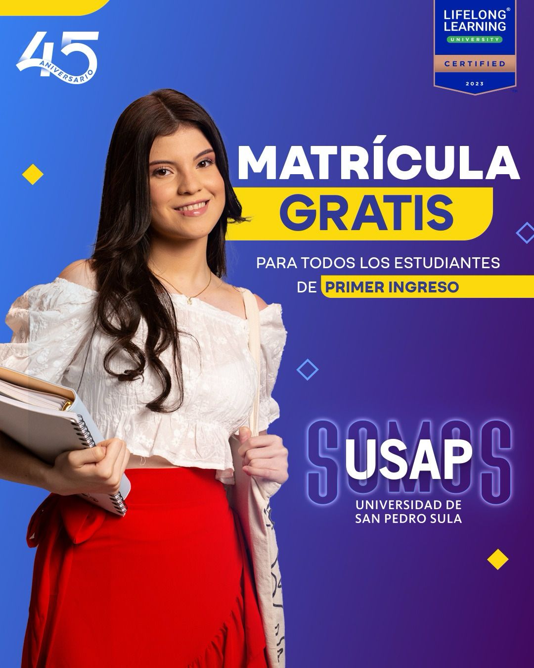 Matrícula primer periodo 2024 USAP Honduras, San Pedro Sula