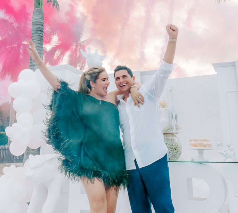 Gender reveal bebé Faraj Bonilla: Katherine Bonilla y Carlos Faraj