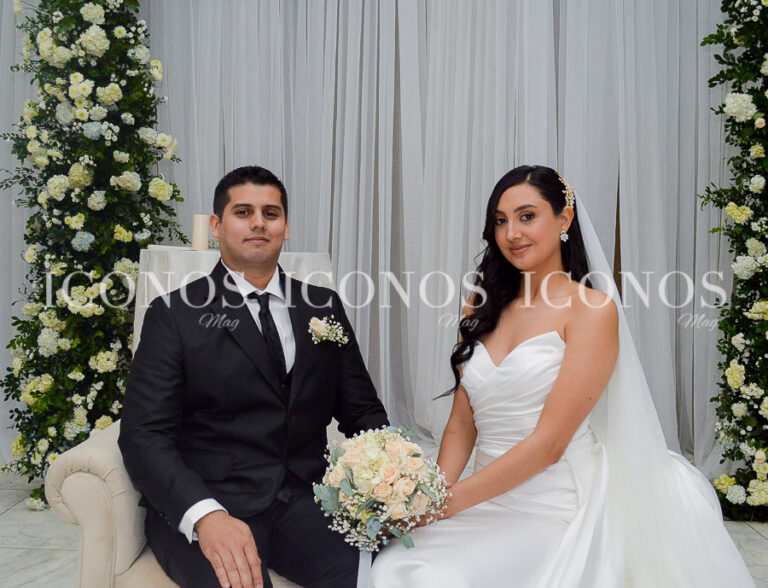 Andrea Michelle Vivas y Roger Andrés Ramírez: boda religiosa, Honduras