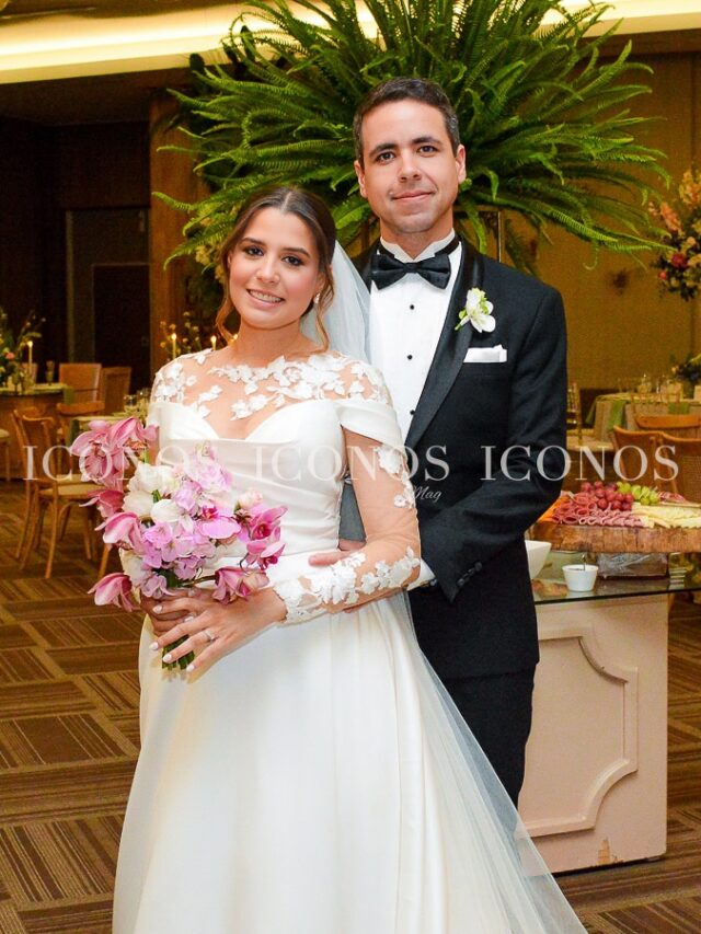 Boda de Alexa Girón y Guillermo Bográn: ceremonia religiosa, Honduras